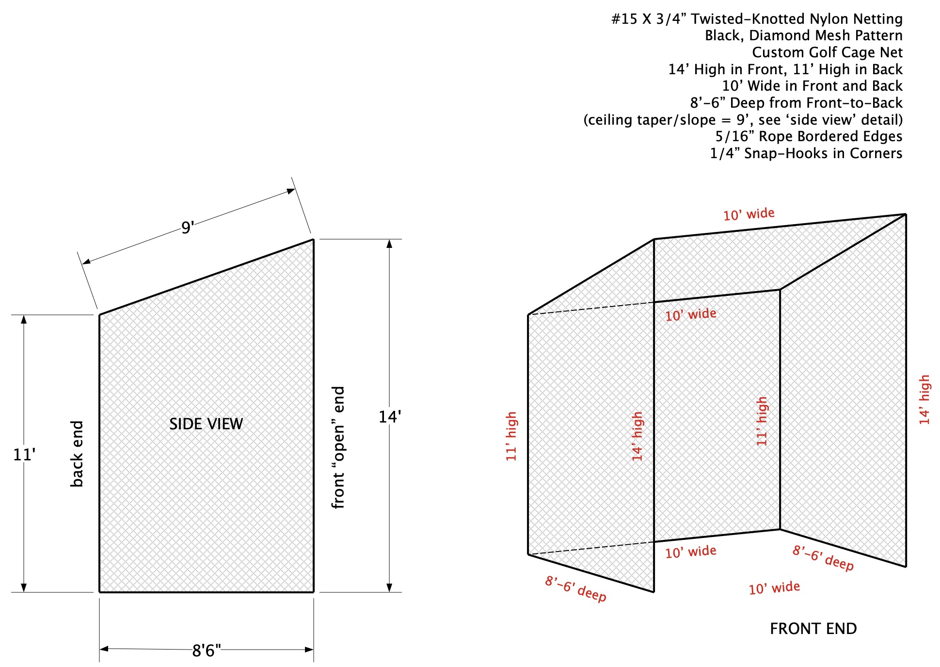 Sports Training Facility Netting: High Strength, High Performance ...