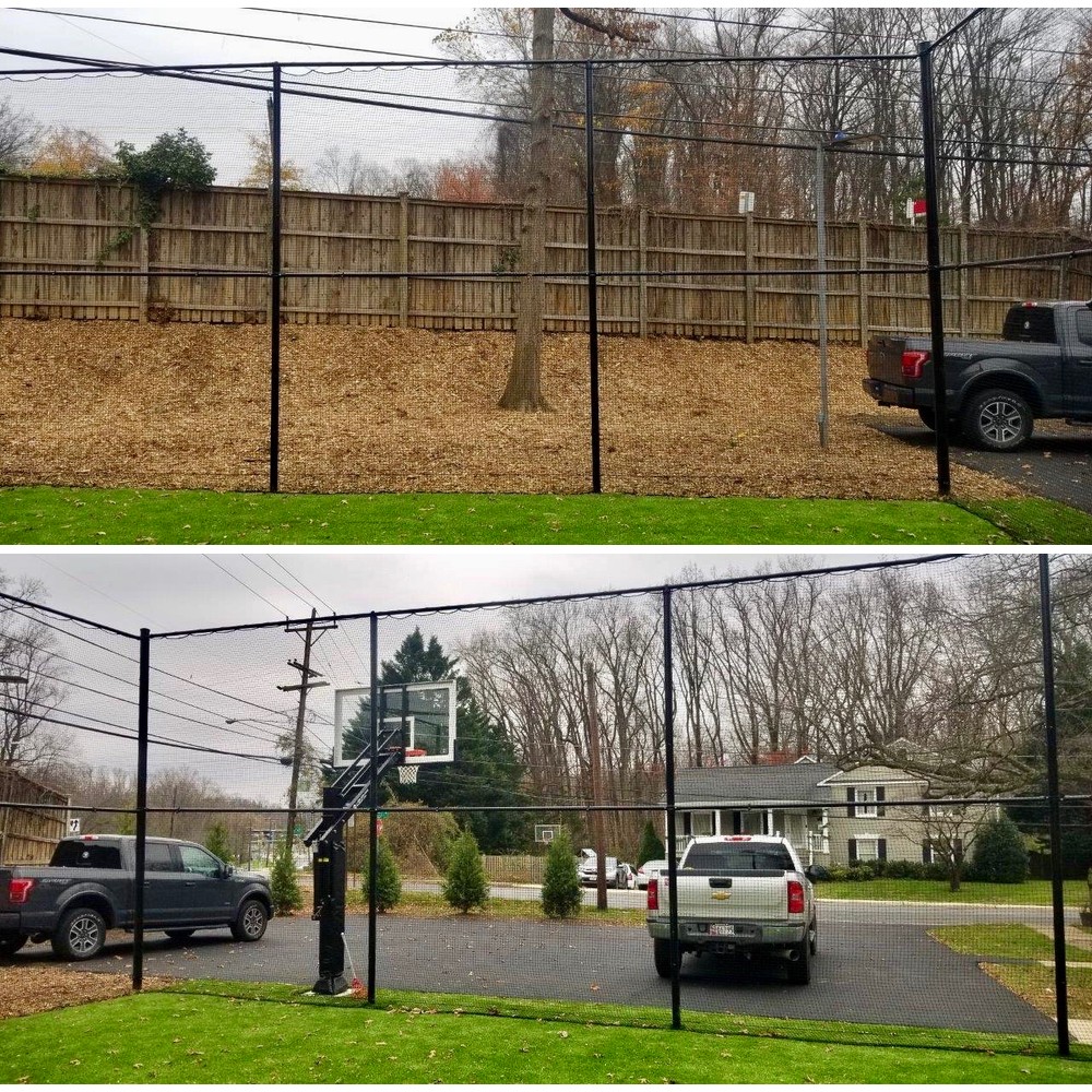 Custom Basketball Barrier and Backstop Nets