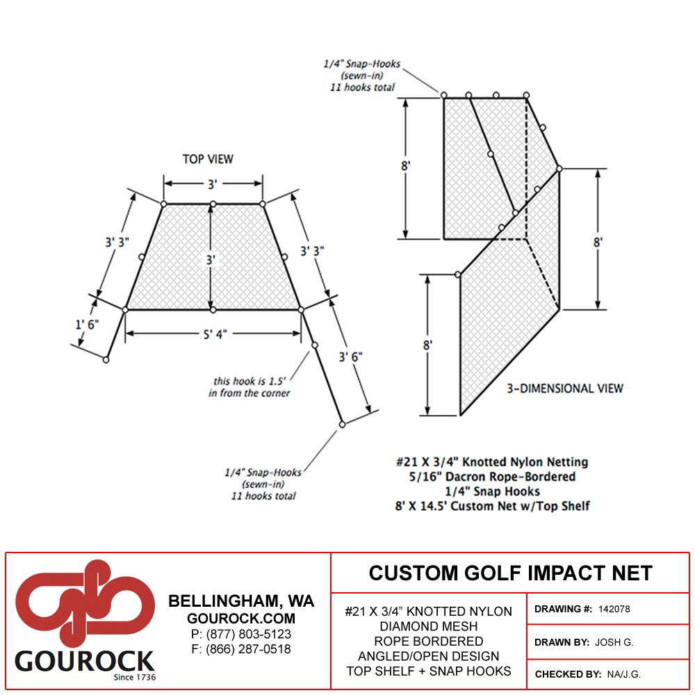 Golf Cage Nets, Golf Cages, Golf Netting, Impact Netting, Hitting Nets ...