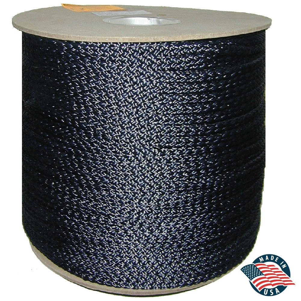 5/16" Black Braided Dacron Rope