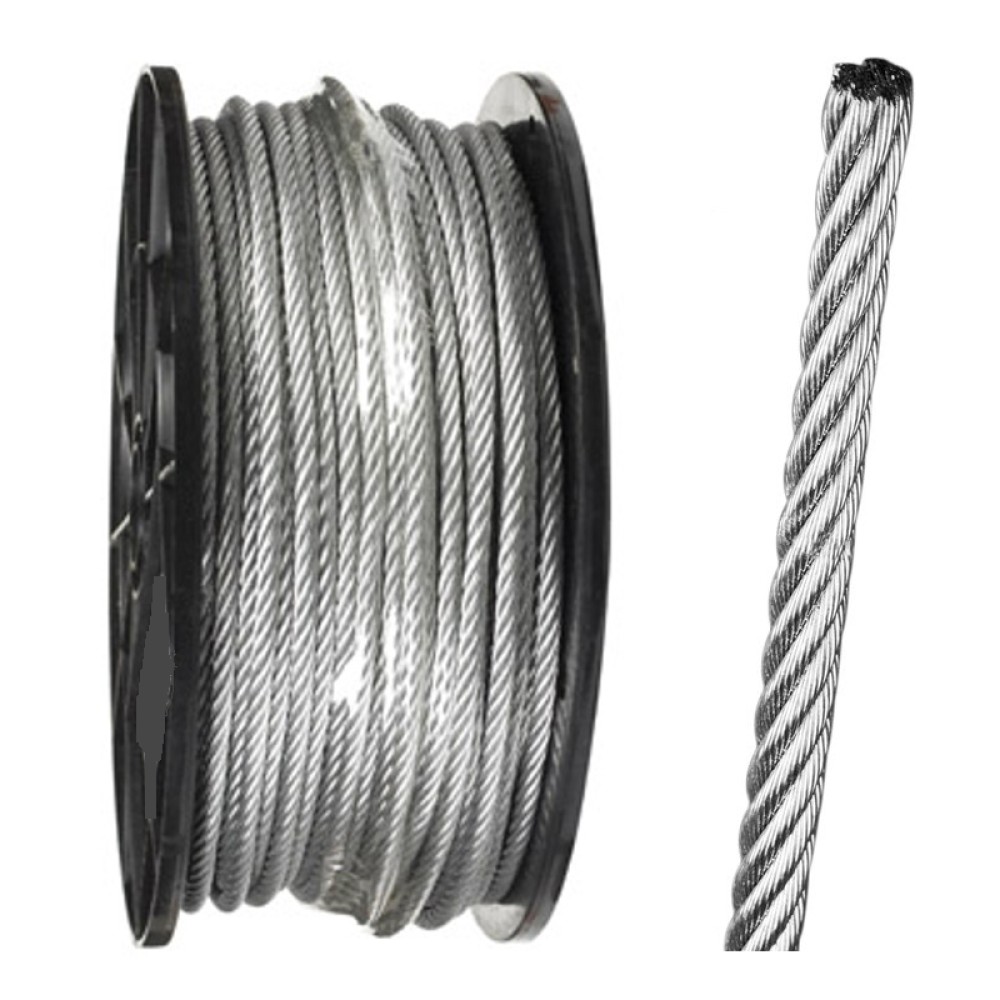 3/16" Galvanized Aircraft Cable 500'