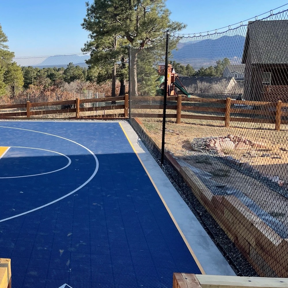 Ball Court Containment Nets, Ball Containment Netting, Backyard Ball ...