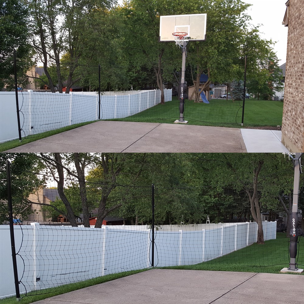 Custom Basketball Barrier and Backstop Nets