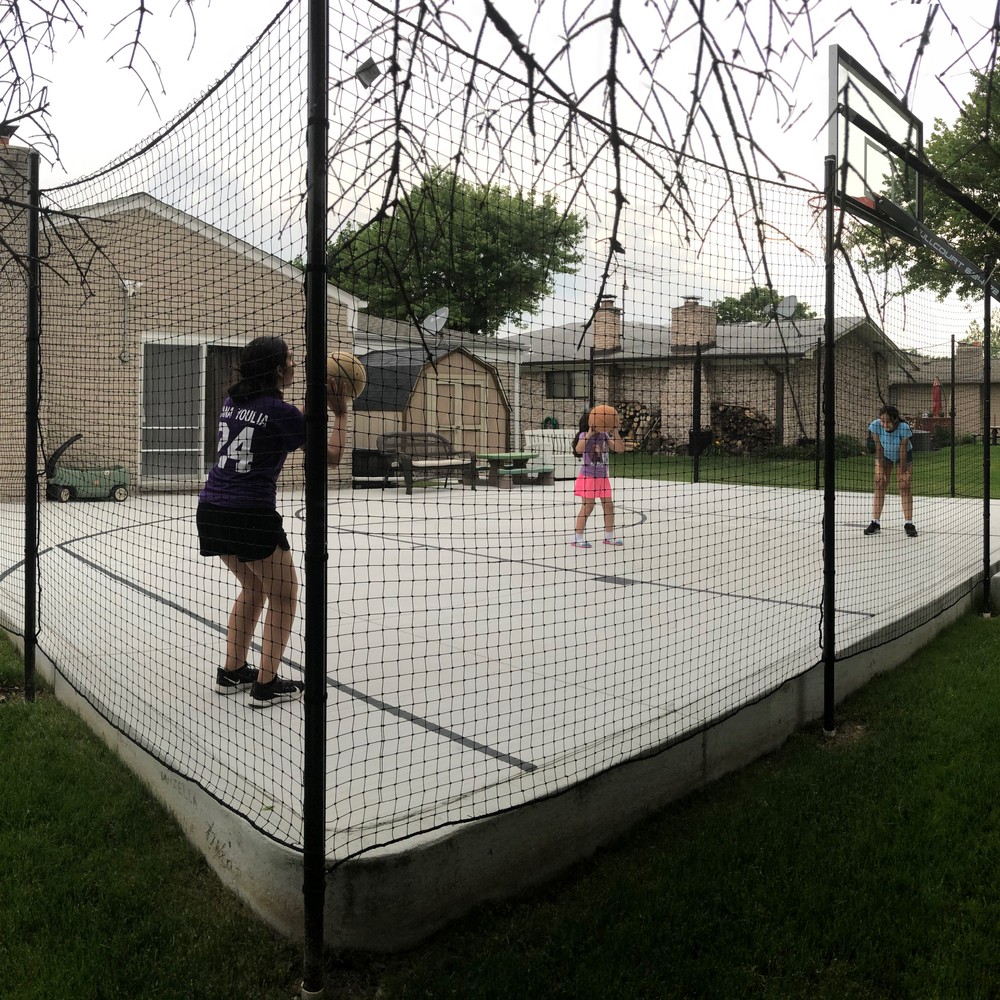 Ball Court Containment Nets, Ball Containment Netting, Backyard Ball ...
